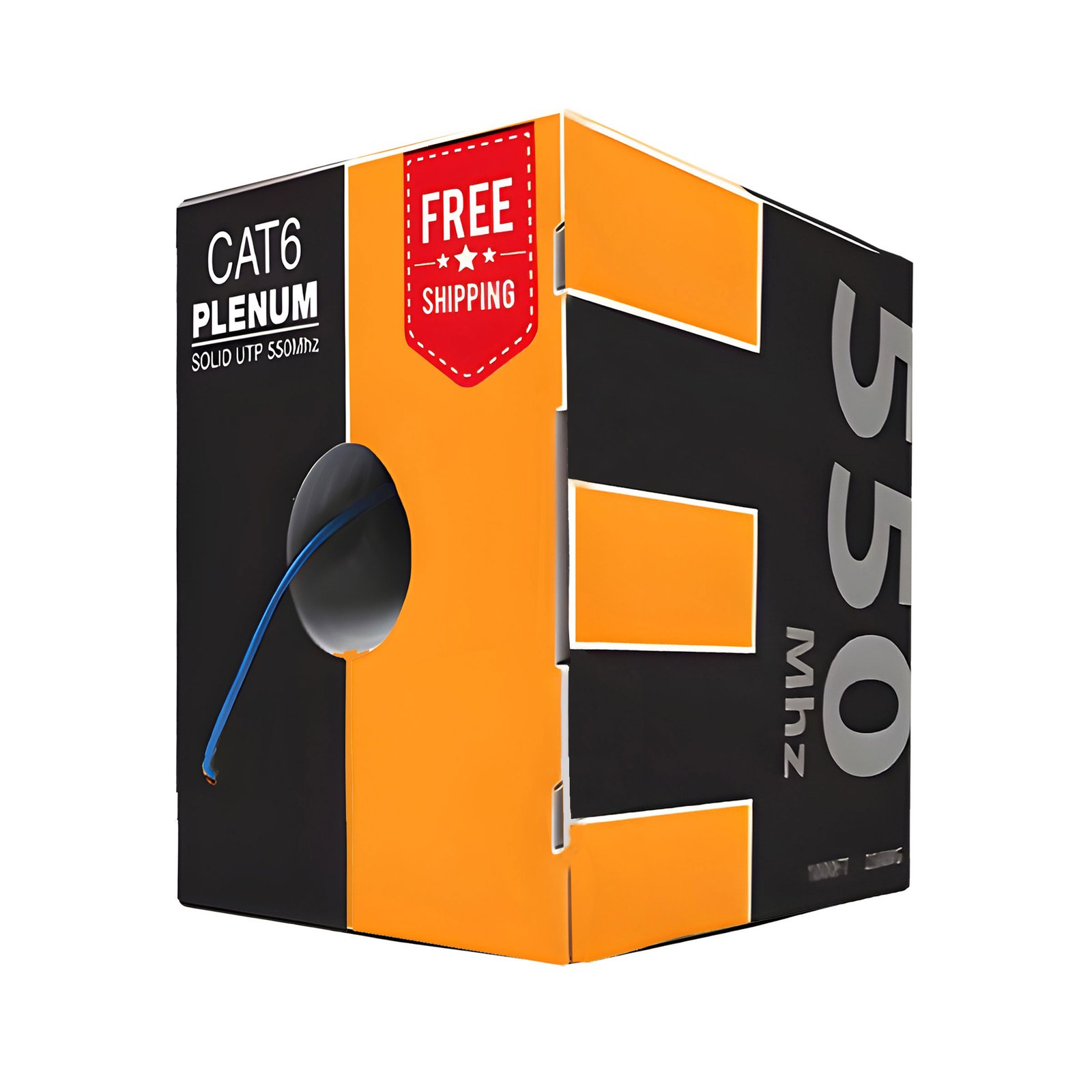 Pack of 24 Cat6 Plenum 1000FT Ethernet Cable